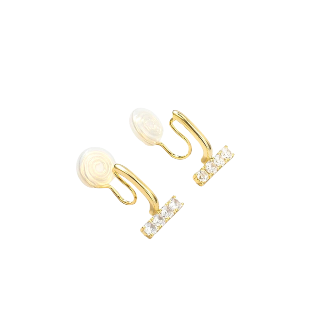 GOLD ZIRCONIA EARRING – VALEGIO