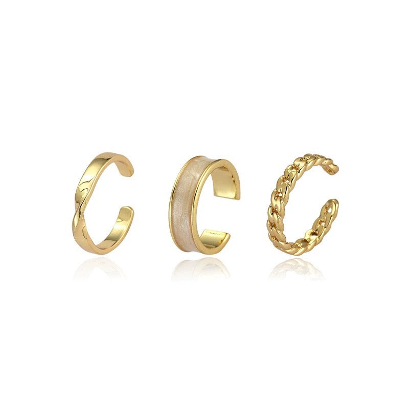 WHITE GOLD RINGSET（全3点セット） – VALEGIO